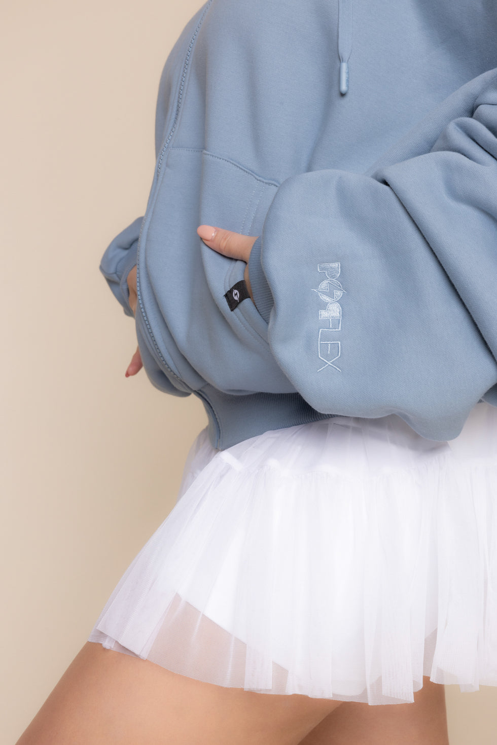 Zip Cloud Hoodie - Blue Storm – POPFLEX®