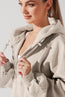 Zip Cloud Hoodie - Seashell – POPFLEX®