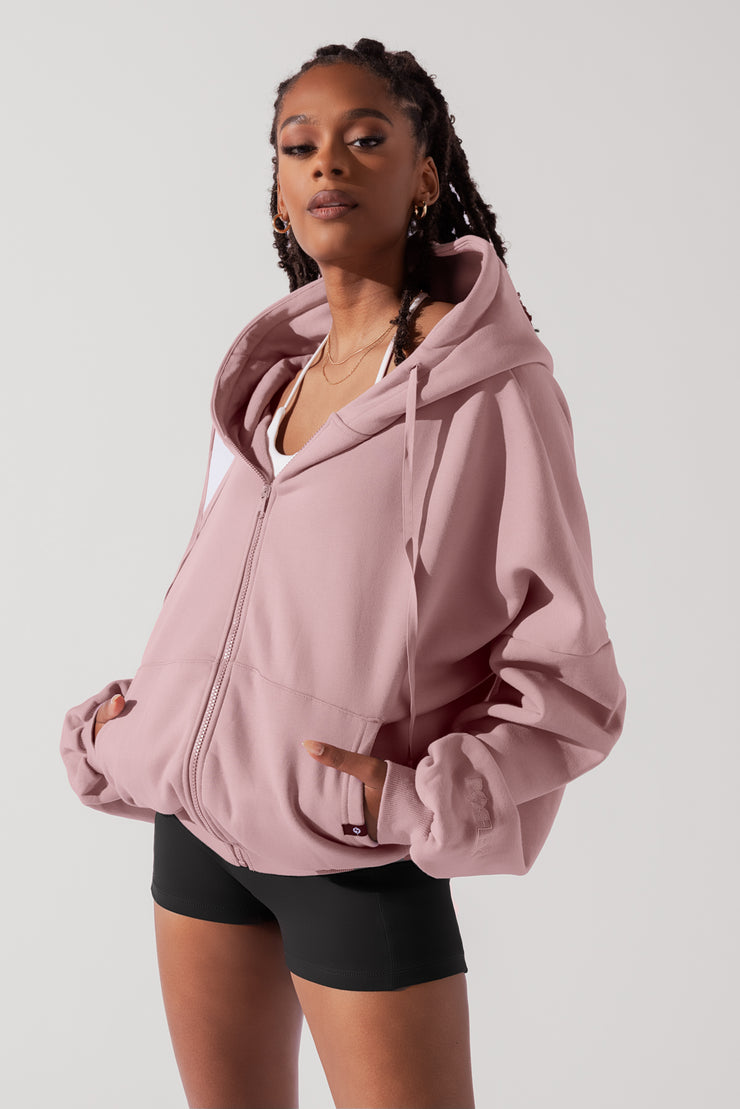 Zip Cloud Hoodie - Blush – POPFLEX®