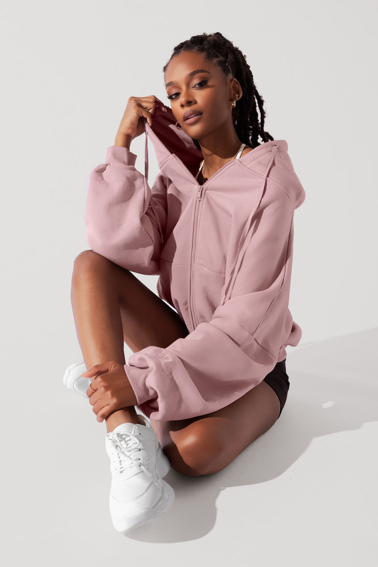 Zip Cloud Hoodie - Blush – POPFLEX®